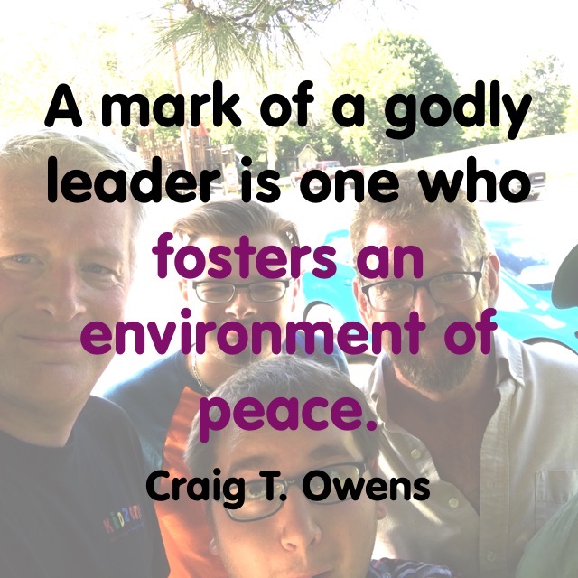 Creating A Peaceful Environment | Craig T. Owens