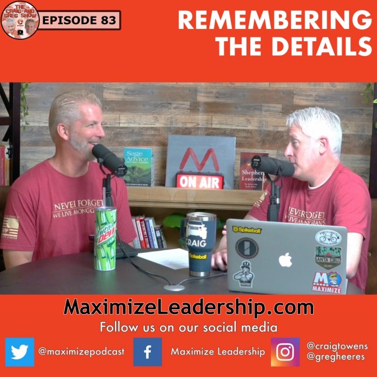 The Craig And Greg Show: Remembering The Details | Craig T. Owens